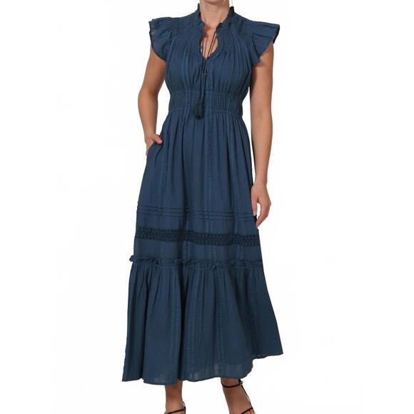 Cleobella | Dresses | New Cleobella Indira Ankle Dress In Majorca Blue ...
